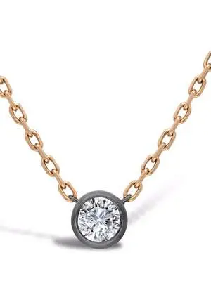 PRAGNELL 18kt Rose And White Gold Diamond Pendant Necklace - Pink