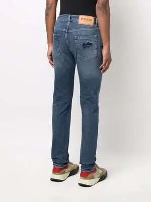 Iceberg Embroidered Logo Skinny Jeans