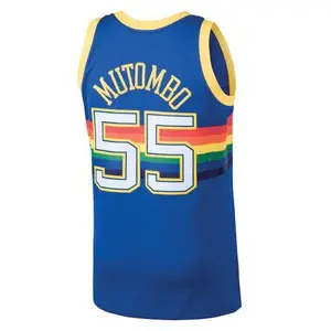 Mitchell & Ness Dikembe Mutombo Denver Nuggets 1991/92 Hardwood Classics Swingman Jersey