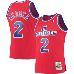 Mitchell & Ness Chris Webber Washington Bullets 1994/95 Hardwood Classics Swingman Jersey - Red