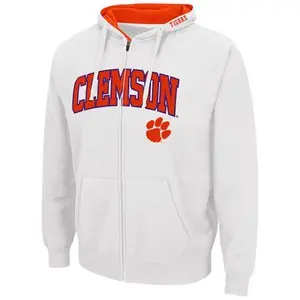 COLOSSEUM Clemson Tigers Arch & Logo Full-zip Hoodie