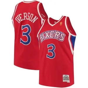 Mitchell & Ness Allen Iverson Philadelphia 76ers Hardwood Classics Swingman Jersey - Red