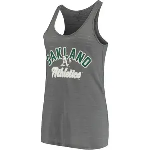 SOFT AS A GRAPE Oakland Athletics Multi-count Tank Top - Charcoal