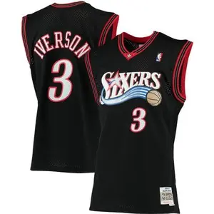 Mitchell & Ness Allen Iverson Philadelphia 76ers 2000/01 Hardwood Classics Swingman Jersey - Black