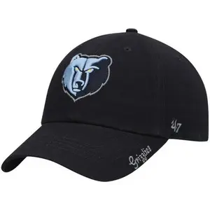 '47 Memphis Grizzlies Miata Clean Up Logo Adjustable Hat - Navy