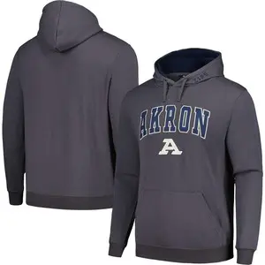 COLOSSEUM Akron Zips Arch And Logo Pullover Hoodie - Charcoal