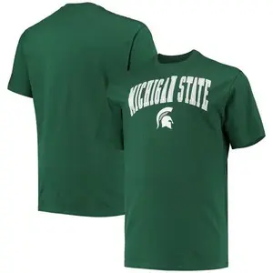 Champion Michigan State Spartans Big & Tall Arch Over Wordmark T-shirt - Green
