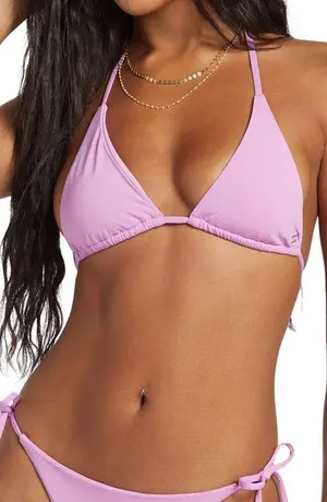 BILLABONG Billabong Sol Searcher Triangle Bikini Top Berry Pink