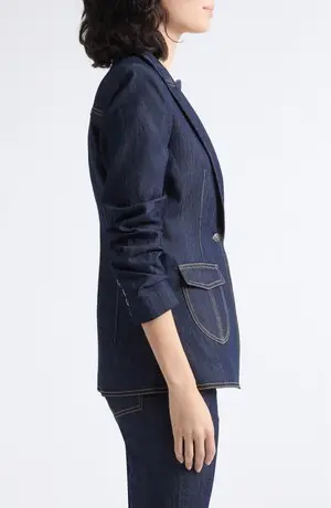 Cinq À Sept Louisa Cotton Blend Jacket - Indigo