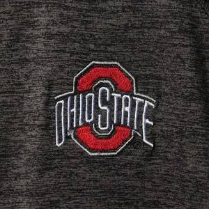 COLOSSEUM Heathered Black Ohio State Buckeyes Big & Tall Down Swing Polo