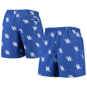Columbia Pfg Kentucky Wildcats Backcast Ii 6" Omni-shade Hybrid Shorts - Royal