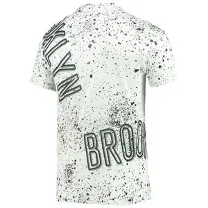 FISLL Brooklyn Nets Gold Foil Splatter Print T-shirt