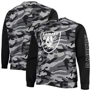 FOCO Las Vegas Raiders Camo Long Sleeve T-shirt - Black