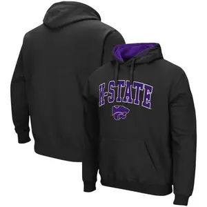 COLOSSEUM Kansas State Wildcats Arch & Logo 3.0 Pullover Hoodie - Black