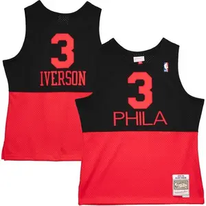 Mitchell & Ness Allen Iverson Philadelphia 76ers 2003/04 Hardwood Classics Reload 2.0 Swingman Jersey - Black