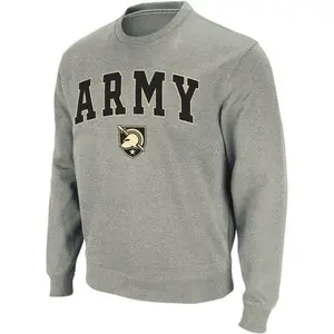 COLOSSEUM Army Black Knights Arch & Logo Crew Neck Sweatshirt - Heather Gray