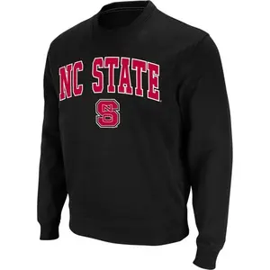 COLOSSEUM Nc State Wolfpack Arch & Logo Crew Neck Sweatshirt