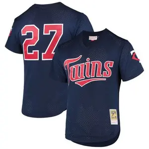 Mitchell & Ness David Ortiz Minnesota Twins 2002 Cooperstown Collection Mesh Batting Practice Jersey