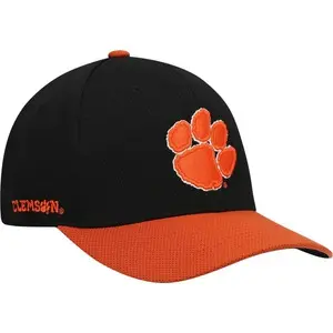 Top Of The World Orange Clemson Tigers Two-tone Reflex Hybrid Tech Flex Hat - Black