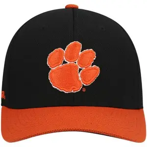 Top Of The World Clemson Tigers Two-tone Reflex Hybrid Tech Flexfit Cap - Black