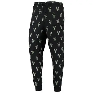 THE WILD COLLECTIVE Milwaukee Bucks Allover Logo Jogger Pants