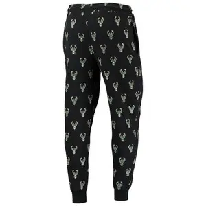 THE WILD COLLECTIVE Milwaukee Bucks Allover Logo Jogger Pants