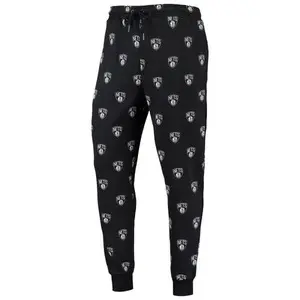 THE WILD COLLECTIVE Brooklyn Nets Allover Logo Jogger Pants