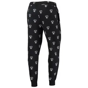 THE WILD COLLECTIVE Brooklyn Nets Allover Logo Jogger Pants