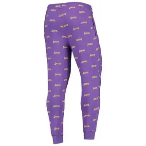 THE WILD COLLECTIVE Los Angeles Lakers Allover Logo Jogger Pants