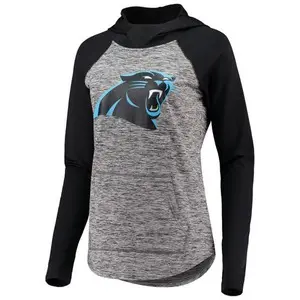 G-III 4HER BY CARL BANKS Heathered Gray/black Carolina Panthers Championship Ring Pullover Hoodie - Heather Gray