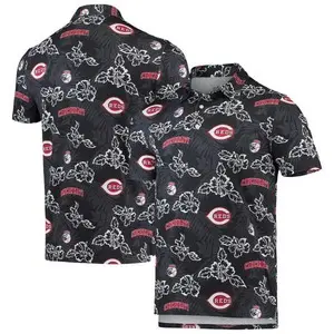 Reyn Spooner Cincinnati Reds Performance Polo - Black