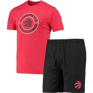 CONCEPTS SPORT Red Toronto Raptors T-shirt & Shorts Sleep Set - Black