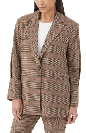 4TH & RECKLESS Bartlett Check Oversize Blazer