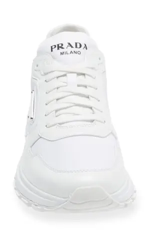Prada Prax 1 Mixed Media Sneakers - Bianco