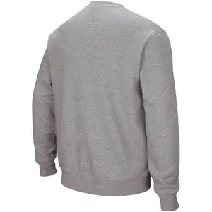 COLOSSEUM Washington State Cougars Arch & Logo Crew Neck Sweatshirt - Heather Gray