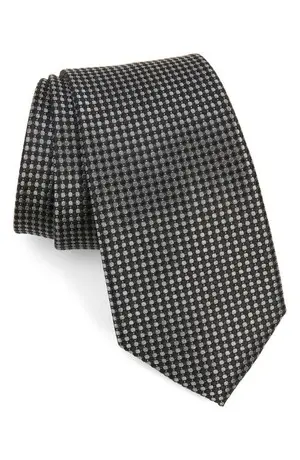Nordstrom Neat Silk Tie - Black