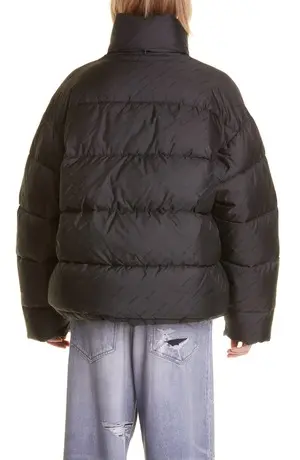Balenciaga Logo Jacquard Puffer Jacket
