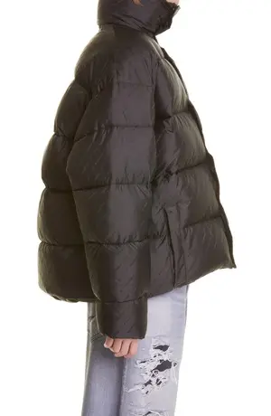 Balenciaga Logo Jacquard Puffer Jacket
