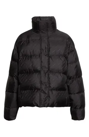 Balenciaga Logo Jacquard Puffer Jacket