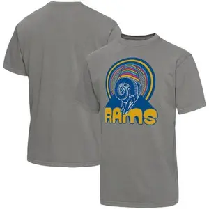 Junk Food Los Angeles Rams Wonderland Infinity Vibe T-shirt - Graphite