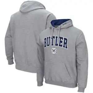 COLOSSEUM Butler Bulldogs Arch & Logo 3.0 Pullover Hoodie - Heather Gray