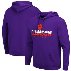 COLOSSEUM Clemson Tigers Lantern Pullover Hoodie - Purple