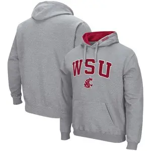 COLOSSEUM Washington State Cougars Arch & Logo 3.0 Pullover Hoodie