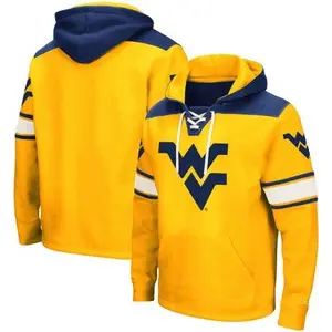 COLOSSEUM West Virginia Mountaineers 2.0 Lace-up Pullover Hoodie - Gold