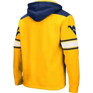 COLOSSEUM West Virginia Mountaineers 2.0 Lace-up Pullover Hoodie - Gold