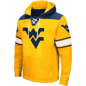 COLOSSEUM West Virginia Mountaineers 2.0 Lace-up Pullover Hoodie - Gold