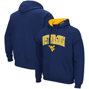 COLOSSEUM West Virginia Mountaineers Arch & Logo 3.0 Pullover Hoodie - Navy