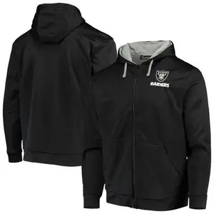 DUNBROOKE Gray Las Vegas Raiders Apprentice Full-zip Hoodie