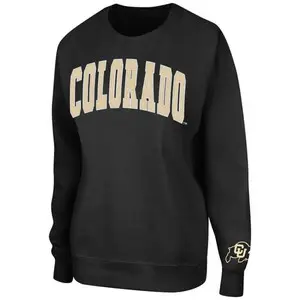 COLOSSEUM Colorado Buffaloes Campanile Pullover Sweatshirt - Black