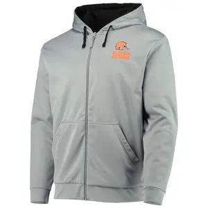 DUNBROOKE Black Cleveland Browns Apprentice Full-zip Hoodie